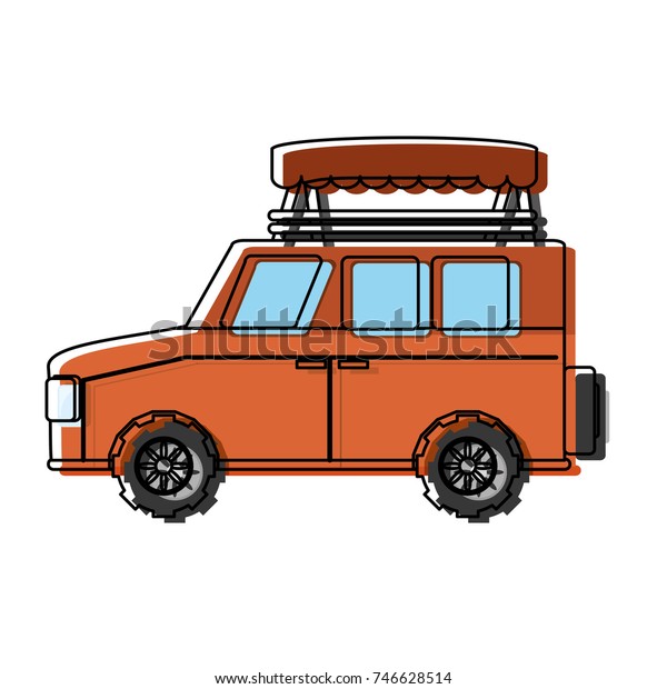 Safari Car Icon Stock Vector (Royalty Free) 746628514
