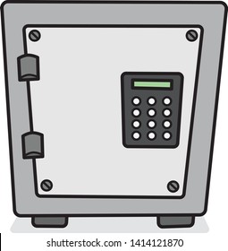 Safe Box Cartoon Vector Illustration Isolated: vetor stock (livre de ...