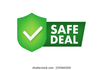 Safe Deal Check Mark Icon International Stock Vector (Royalty Free ...