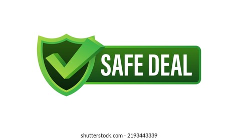 Safe Deal Check Mark Icon International Stock Vector (Royalty Free ...