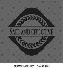 Safe Effective Black Badge Stock Vector (Royalty Free) 736500808 ...