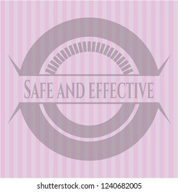Safe Effective Pink Emblem Retro Stock Vector (Royalty Free) 1240682005 ...