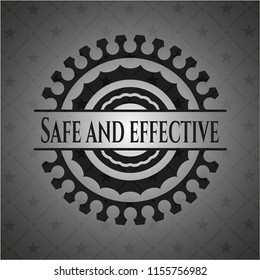 Safe Effective Realistic Black Emblem Stock Vector (Royalty Free ...