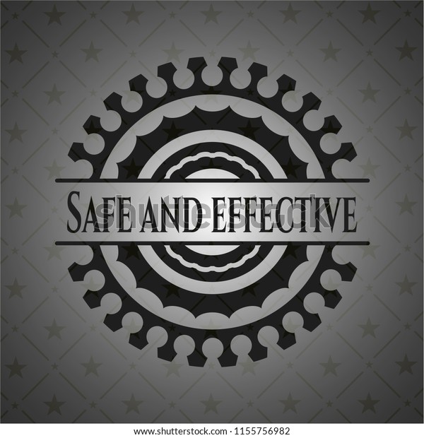 Safe Effective Realistic Black Emblem Stock Vector (Royalty Free ...