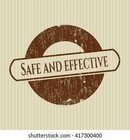 Safe Effective Rubber Grunge Texture Stamp Stock Vector (Royalty Free ...