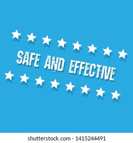 Safe Effective Rubber Stamplabelstickertag Stock Vector (Royalty Free ...