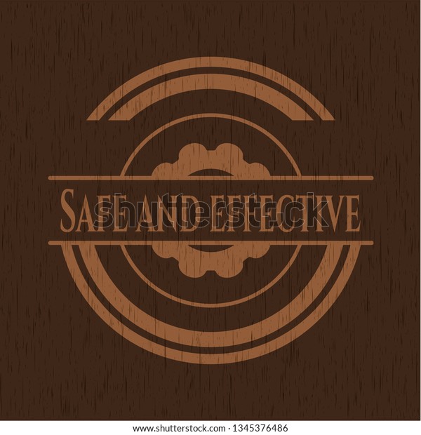 Safe Effective Wood Icon Emblem Stock Vector (Royalty Free) 1345376486 ...