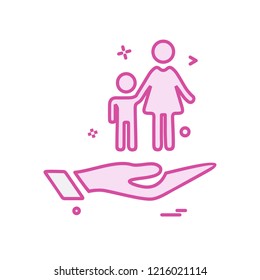 Safe Hands Icon Design Vector Stock Vector (Royalty Free) 1220547979 ...