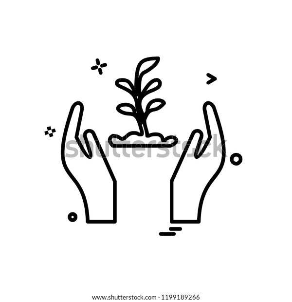 Safe Hands Icon Design Vector Stock Vector (Royalty Free) 1199189266 ...