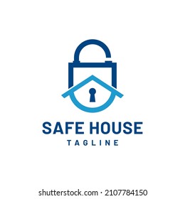 Safe House Logo Design Concept Combination Stock Vector (Royalty Free ...