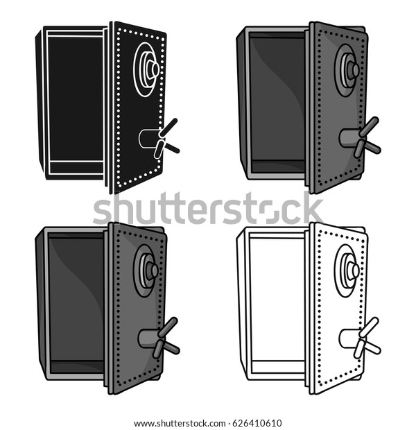 Safe Icon Cartoon Style Isolated On Stock Vector (Royalty Free ...