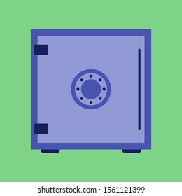 Flat Concept Safe Icon Shadow Safe Stock Vector (Royalty Free ...