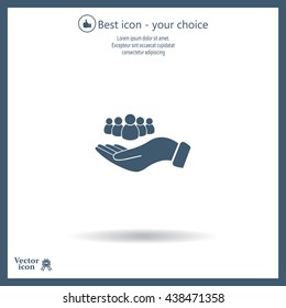 Safe People Vector Icon Illustration Flat Stock Vector (Royalty Free ...