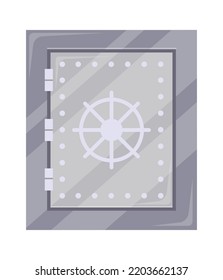 Safe Round Handle Vector Illustration Stock Vector (Royalty Free ...
