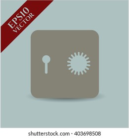 Safe Safety Deposit Box Icon Vector Stock Vector (Royalty Free ...