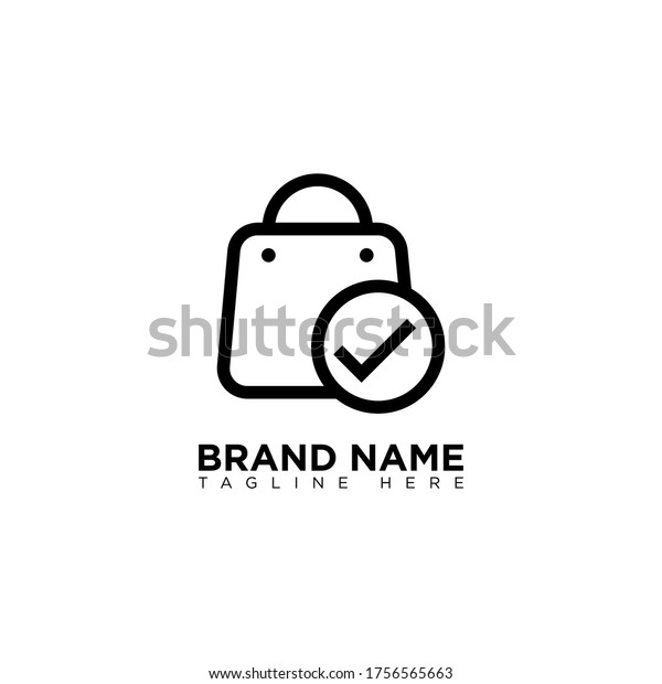Safe Shop Logo Design Monoline Stock Vector (Royalty Free) 1756565663 ...