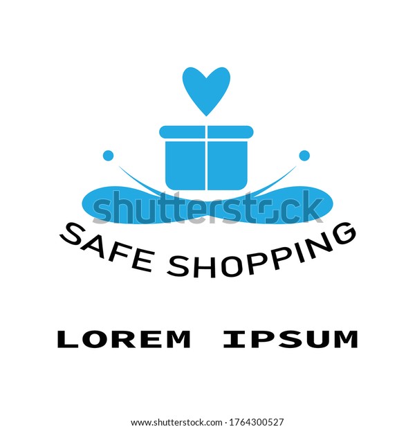 Safe Shopping Logo Icon On White Stock Vector (Royalty Free) 1764300527 ...