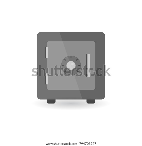 Safe Vector Icon Metal Strongbox Security Stock Vector (Royalty Free ...