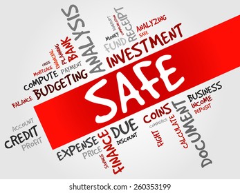 Safe Word Cloud Business Concept Stock Vector (Royalty Free) 260353199 ...