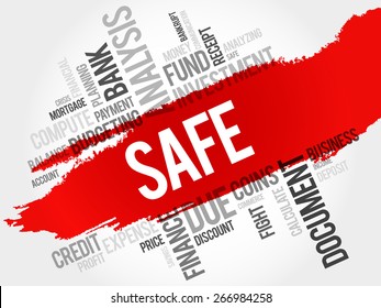 Safe Word Cloud Business Concept Stock Vector (Royalty Free) 266984258 ...