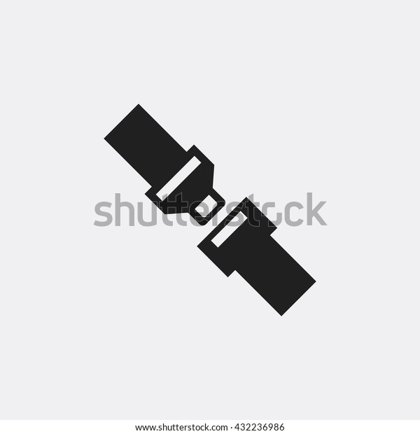 Safety Belt Icon Stock Vector (Royalty Free) 432236986