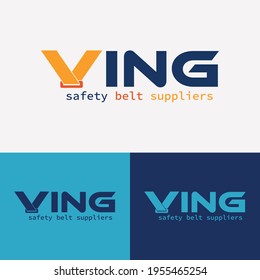 Safety Belt Logo Design Vector Templet Stock Vector (Royalty Free ...
