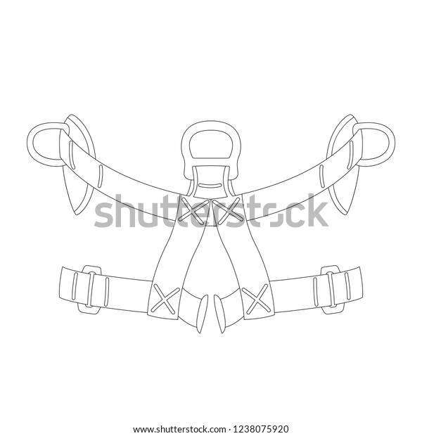 Safety Belt Vector Illustration Lining Draw Stock Vector (Royalty Free ...