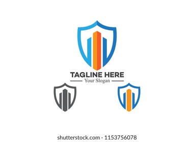 Safety Building Architecture Logo Stock Vector (Royalty Free ...