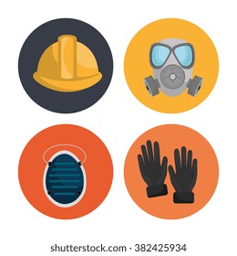 Safety Equipment Design Stock Vector (Royalty Free) 382425934 ...
