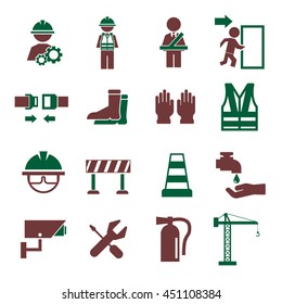 Safety First Icon Set Stock Vector (Royalty Free) 451108384 | Shutterstock
