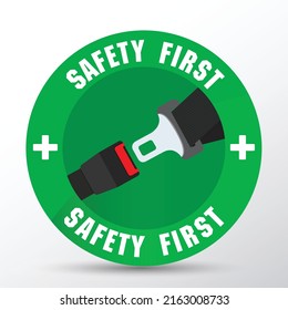 Safety First Icon Vector Illustration Stock Vector (Royalty Free ...