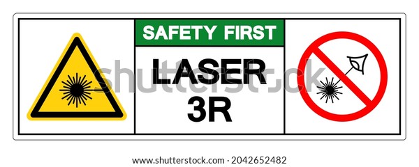 Safety First Laser 3r Symbol Sign Stock Vector (Royalty Free ...