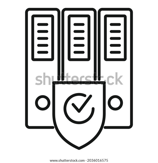 Safety Folders Icon Outline Vector File Stock Vector (Royalty Free ...