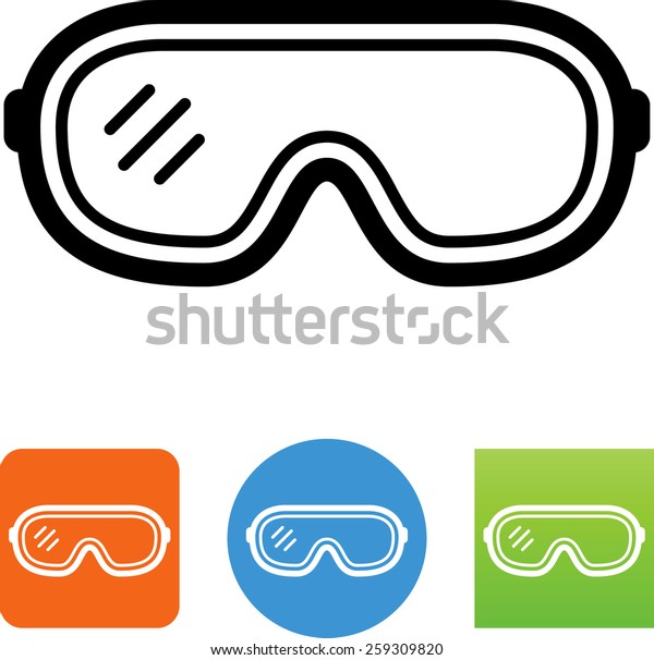 Safety Glasses Icon Stock Vector (Royalty Free) 259309820