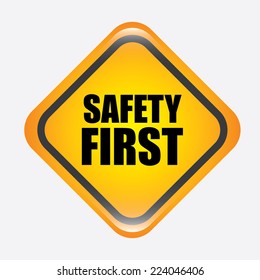 Safety Graphic Design Vector Illustration Stock Vector (Royalty Free ...