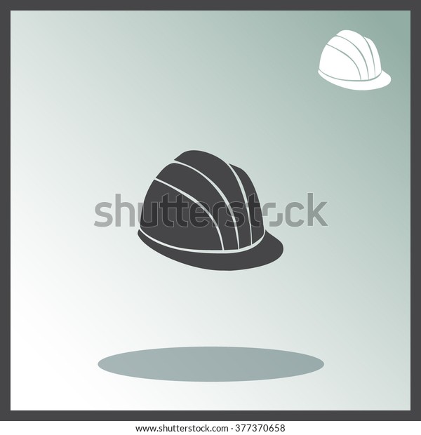 Safety Hard Hat Vector Icon Stock Vector (Royalty Free) 377370658 ...