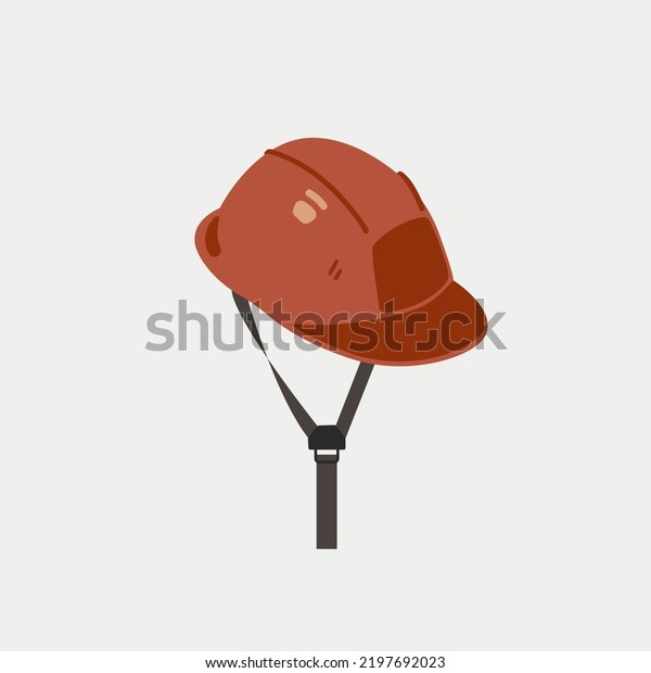 Safety Helmet Vector Illustration Red Fireman Stock Vector (Royalty ...