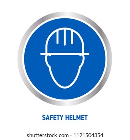 Safety Helmet Vector Symbol Stock Vector (Royalty Free) 1121504354 ...