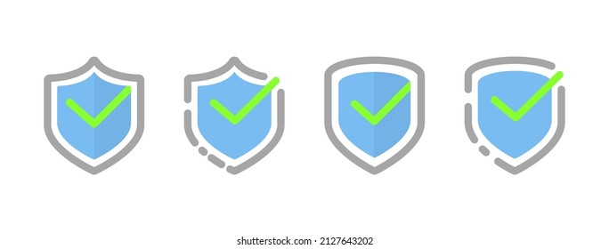 Safety Icon Set Vector Isolated On Stock Vector (Royalty Free ...