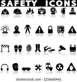 Safety Icons Set Stock Vector (Royalty Free) 1214660941 | Shutterstock