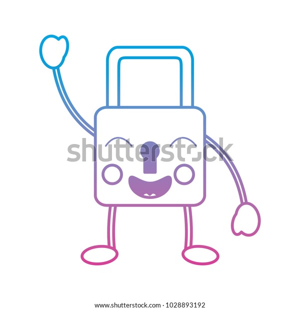 Safety Lock Happy Emoji Icon Image Stock Vector (Royalty Free ...