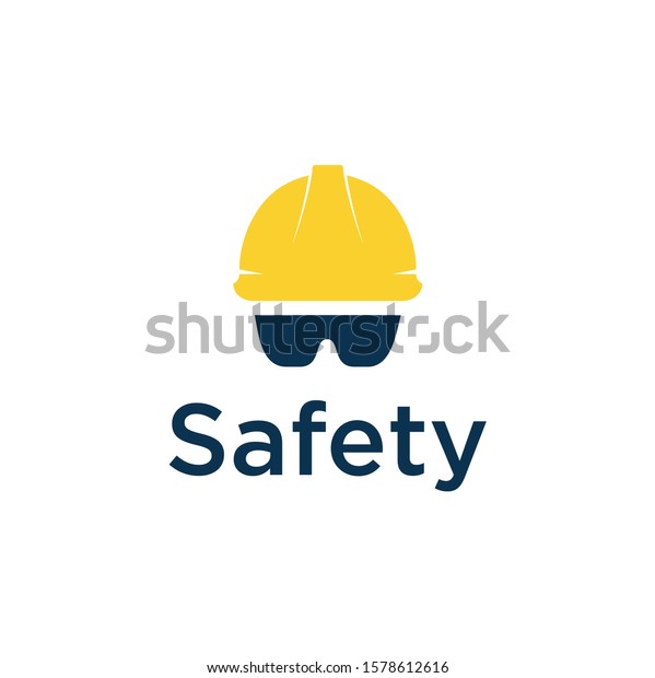 Safety Logo Design Concept Hard Hats Stock Vector (Royalty Free ...
