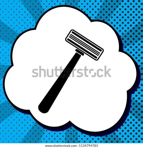Safety Razor Sign Vector Black Icon Stock Vector (Royalty Free ...
