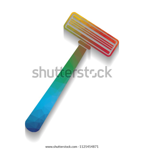 Safety Razor Sign Vector Colorful Icon Stock Vector (Royalty Free ...