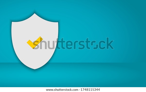 Safety Sign Shield Cut Out Paper Stock Vector (Royalty Free) 1748115344 ...