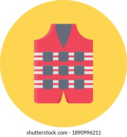 Safety Vector Colour Flat Icon Stock Vector (Royalty Free) 1890996211 ...