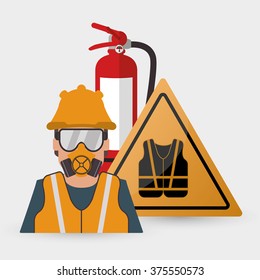 Safety Work Icon Design Stock Vector (Royalty Free) 375550597