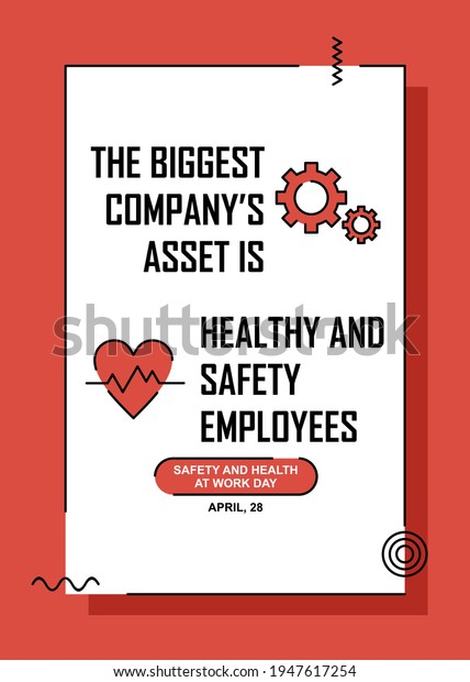 Safety Work Quotes Poster Design Easy Stock Vector (Royalty Free ...
