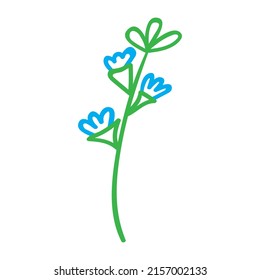 Sage Vector Outline Illustration Hand Drawn Stock Vector (Royalty Free ...