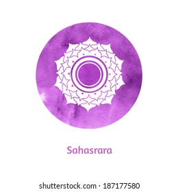 Sahasrara Chakra Vector Illustration Stock Vector (Royalty Free) 187177580